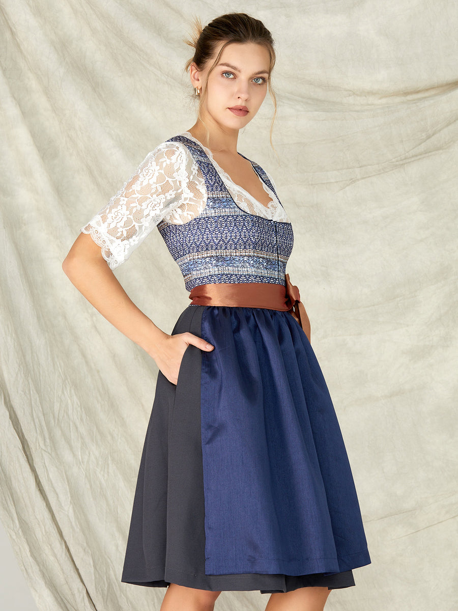 Stylish Dirndl Blau from LOTTA(dirndl 60cm sale) – Amuseliebe