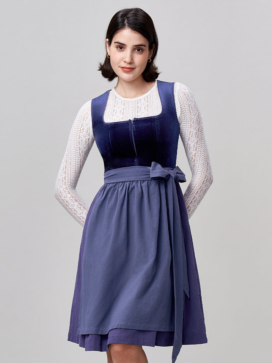 Charming Dirndl SamtBlau by MELISA(dirndl 70cm sale) – Amuseliebe