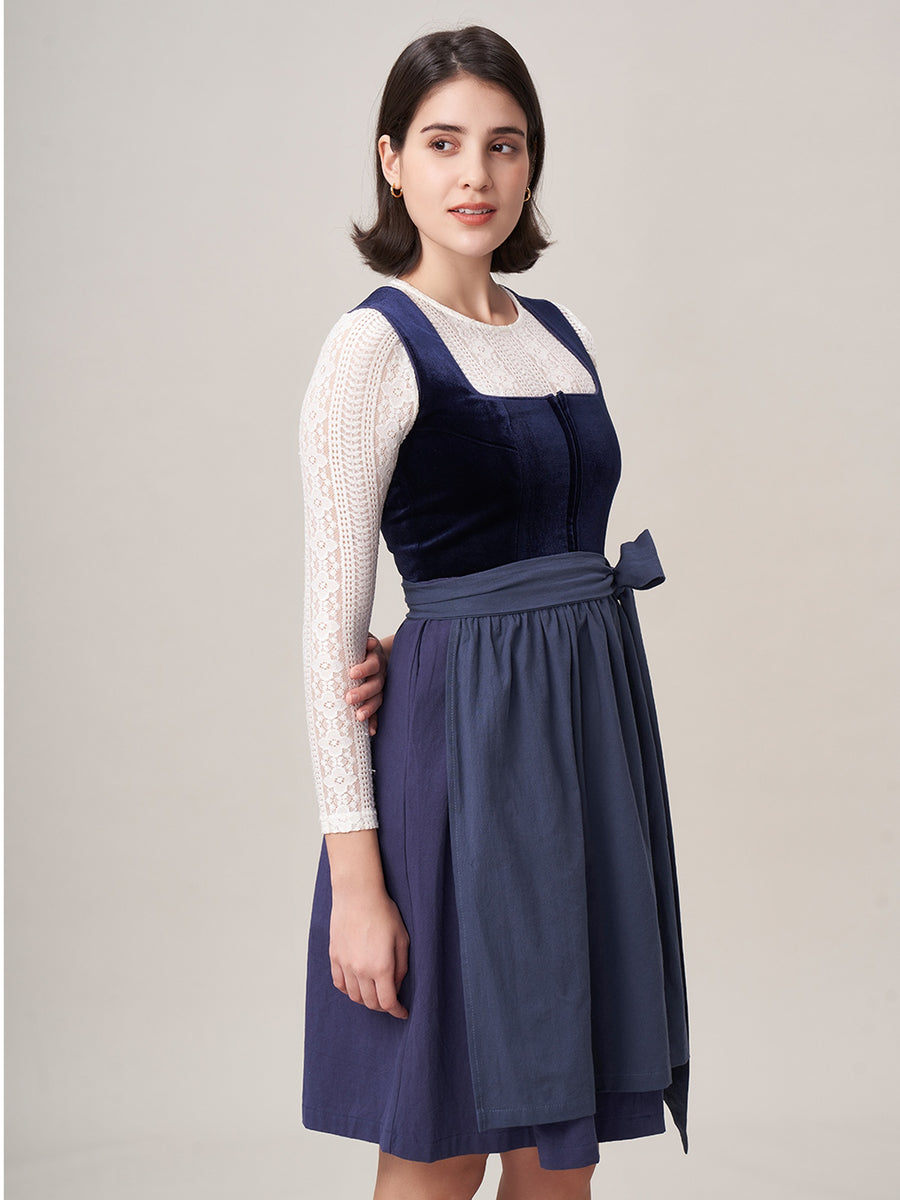 Charming Dirndl SamtBlau by MELISA(dirndl 70cm sale) – Amuseliebe