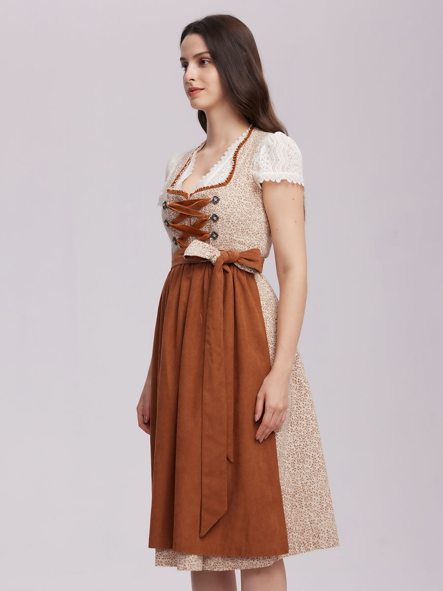 Charming Dirndl Braun by TAMMY - Brown Delight Dirndl(dirndl 70cm sale ...